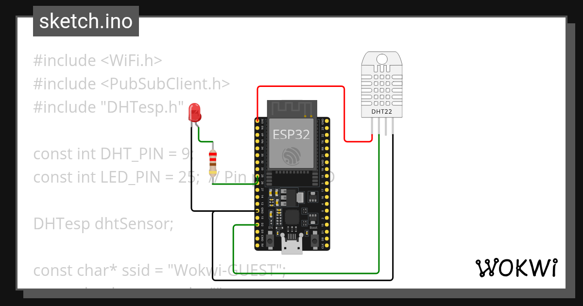 Project Esp32 Hdt22 Wokwi Esp32 Stm32 Arduino Simulator 