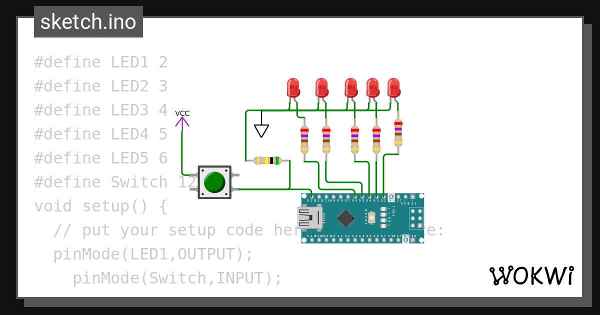 กดติดปล่อยดับ Wokwi Esp32 Stm32 Arduino Simulator