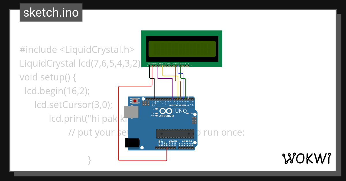 liquidcrystal - Wokwi ESP32, STM32, Arduino Simulator