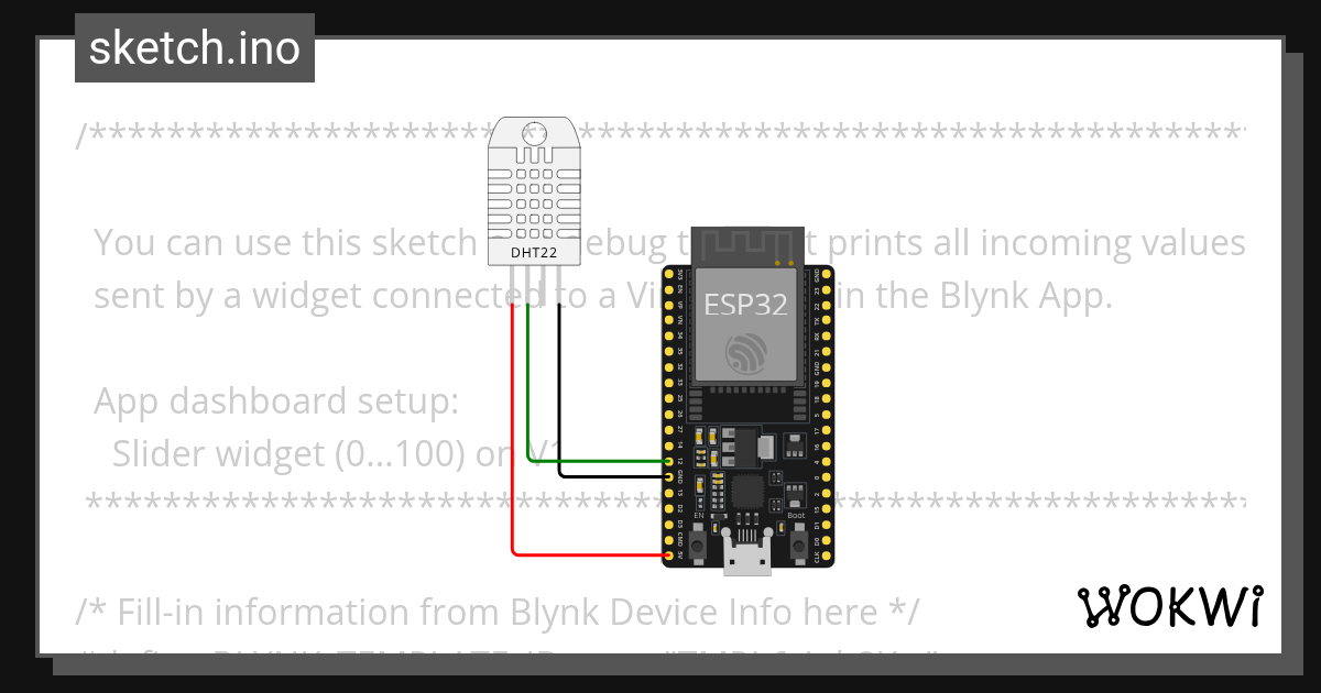 Temperature Monitoring - Wokwi ESP32, STM32, Arduino Simulator