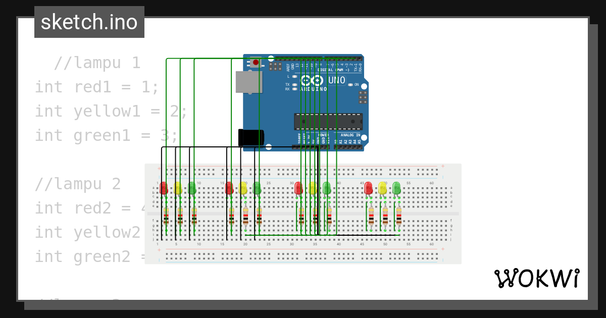 Lampu Lalu Lintas Copy 2 Wokwi Esp32 Stm32 Arduino Simulator