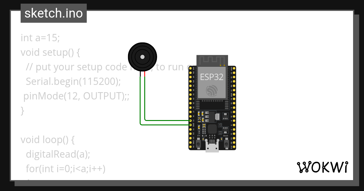 alarm - Wokwi ESP32, STM32, Arduino Simulator