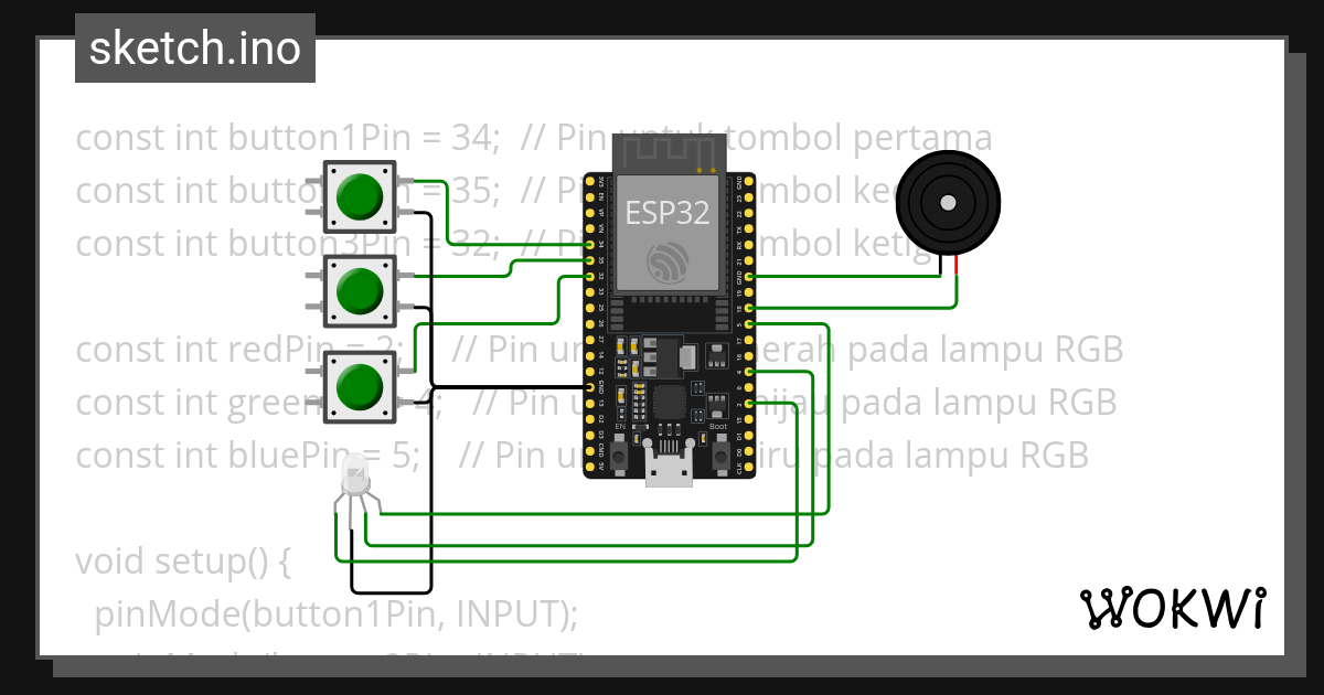Buzzer - Wokwi ESP32, STM32, Arduino Simulator