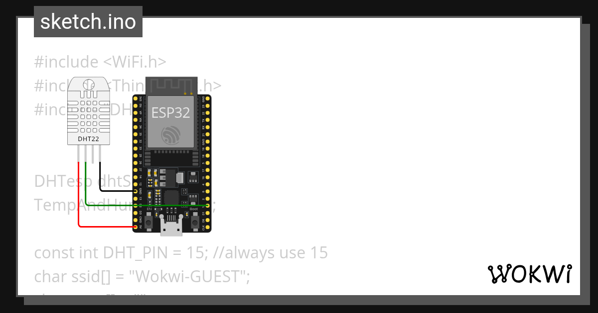 Think Speak Humidity And Temp Wokwi Esp32 Stm32 Arduino Simulator 7221