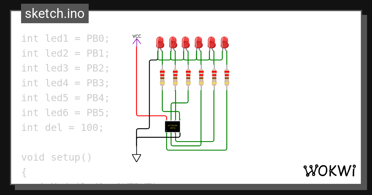 Runing Lights Wokwi Esp32 Stm32 Arduino Simulator