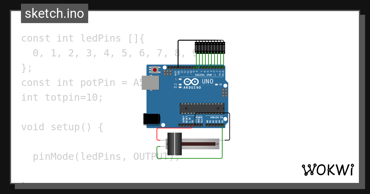 Ledbar Wokwi Esp32 Stm32 Arduino Simulator