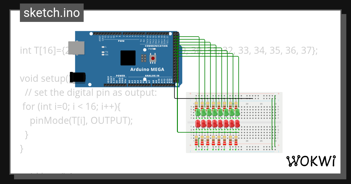 20240130kludi16 Lauflicht Wokwi Esp32 Stm32 Arduino Simulator 4138