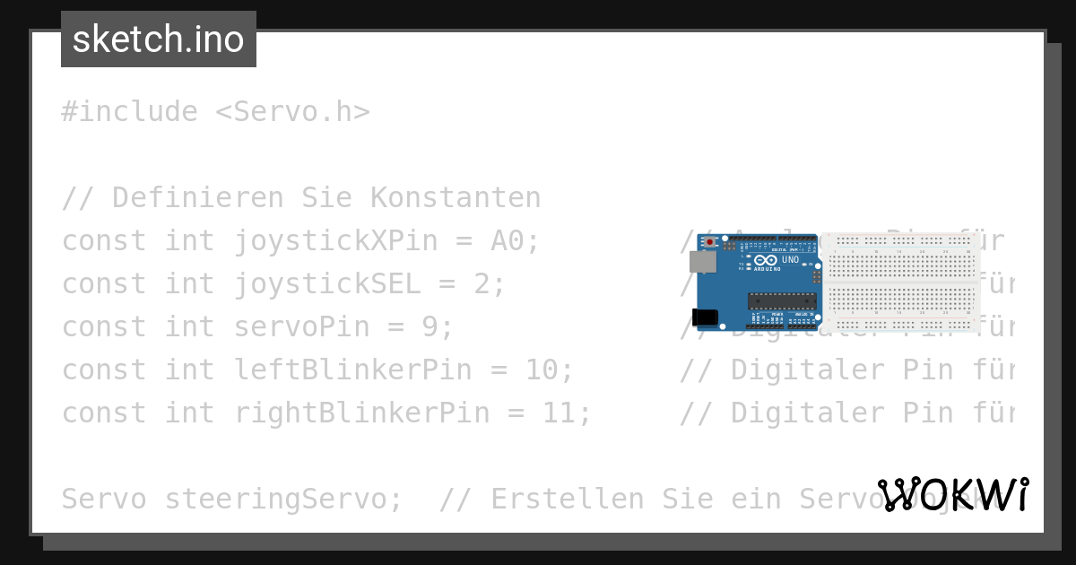 Servo Und Blinker Wokwi Esp32 Stm32 Arduino Simulator