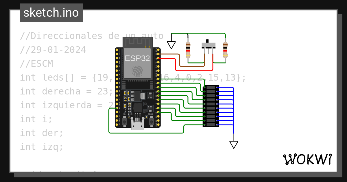Intermitentes Wokwi Esp32 Stm32 Arduino Simulator 