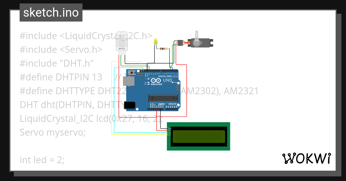 sistem pengering otomatis - Wokwi ESP32, STM32, Arduino Simulator