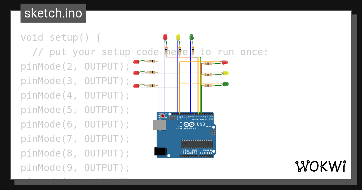 Laka Lantas Wokwi Esp32 Stm32 Arduino Simulator 9109