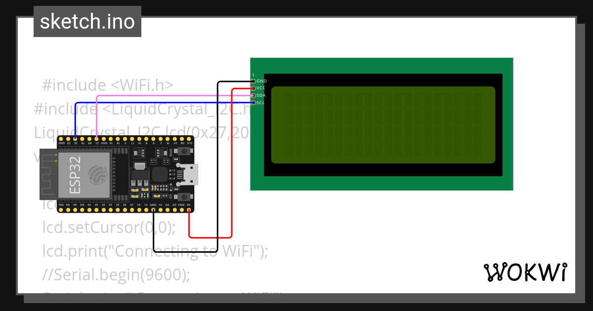Prj 34 WiFi - Wokwi ESP32, STM32, Arduino Simulator Prj 34 WiFi - Wokwi ESP32, STM32, Arduino Simulator