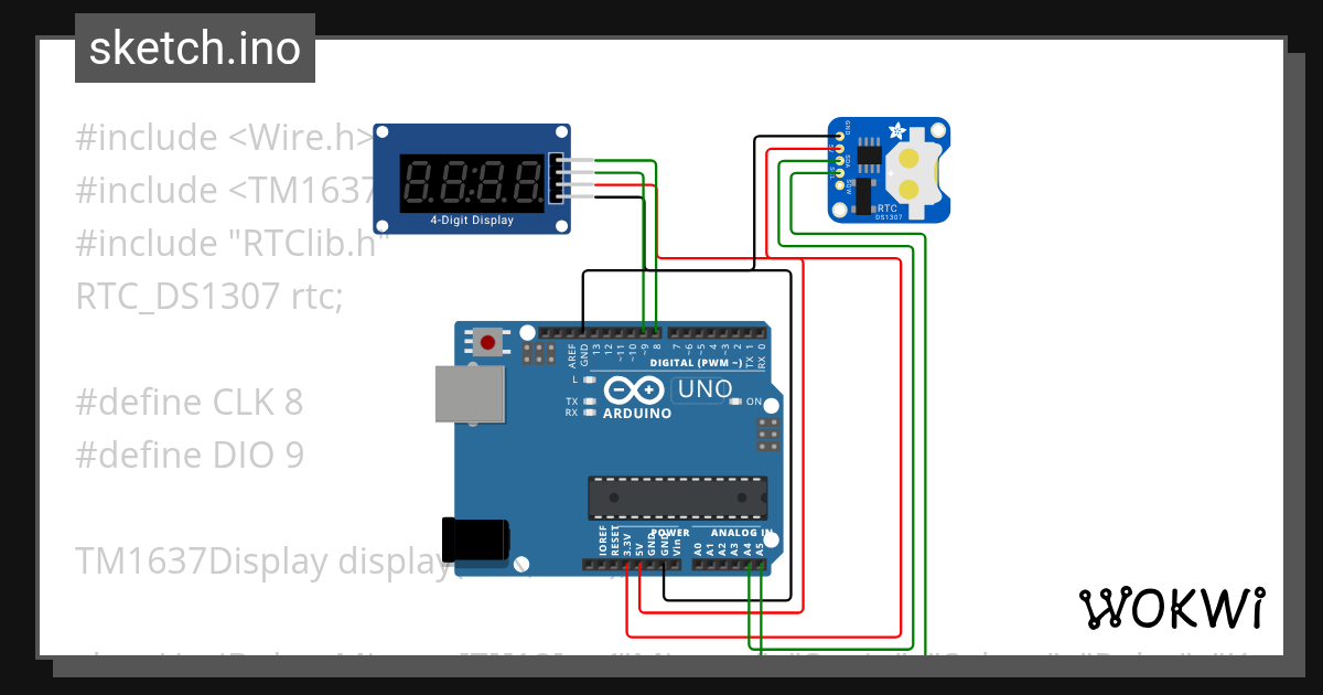 Jam Digital Kelompok 8 - Wokwi ESP32, STM32, Arduino Simulator