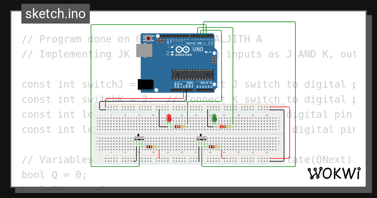 Jk Flipflop Wokwi Esp32 Stm32 Arduino Simulator 