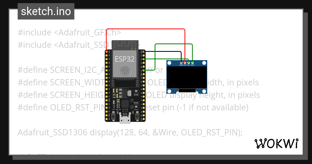 oled - Wokwi ESP32, STM32, Arduino Simulator