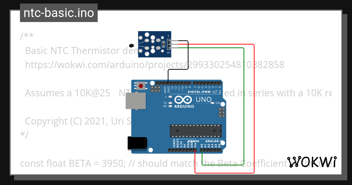 ntc snimac I - Wokwi ESP32, STM32, Arduino Simulator