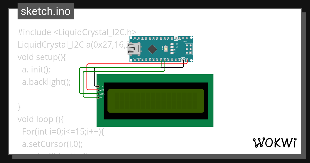 LCD I2C Copy (2) - Wokwi ESP32, STM32, Arduino Simulator
