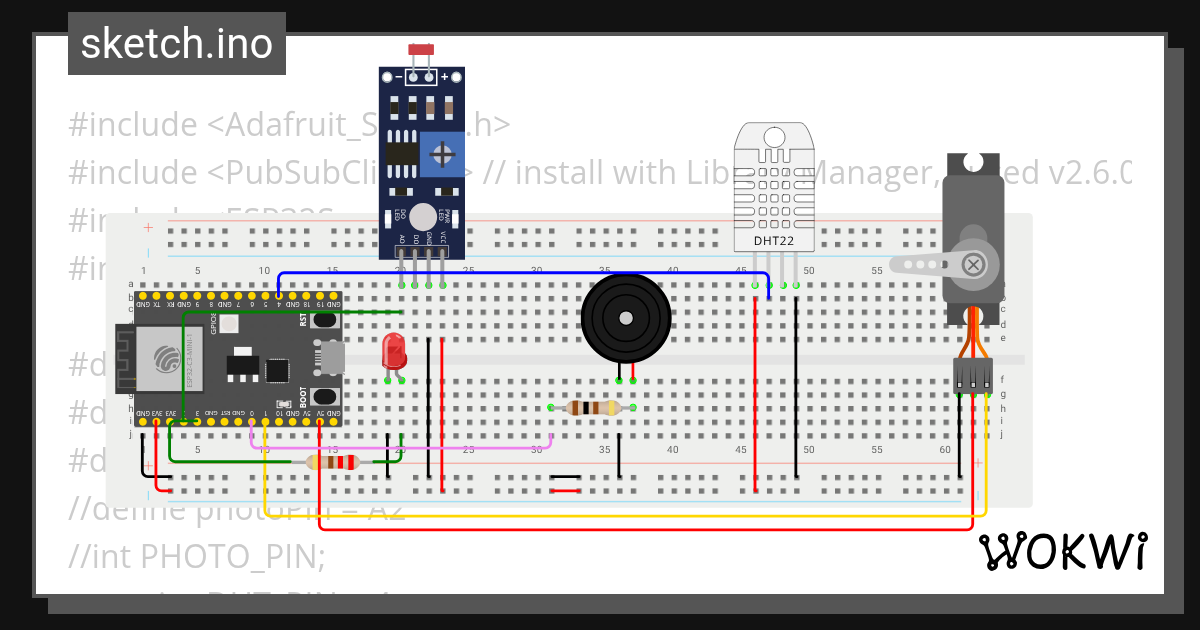 IOTG project - Wokwi ESP32, STM32, Arduino Simulator