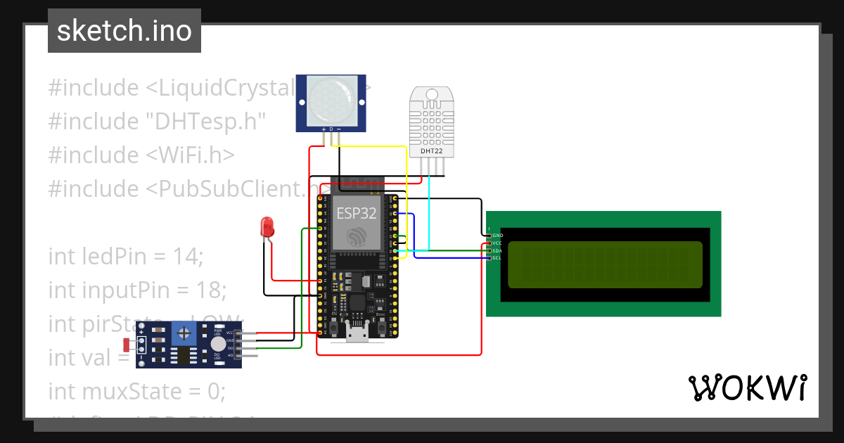 MUX MQTT - Wokwi ESP32, STM32, Arduino Simulator