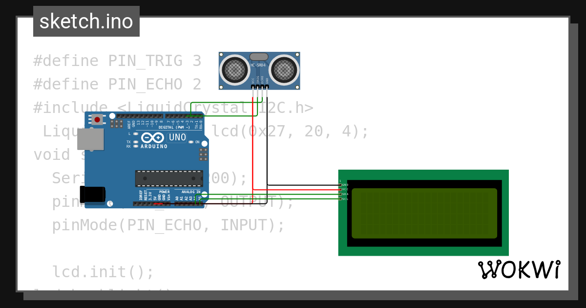 Ultraschallsensor Wokwi Esp32 Stm32 Arduino Simulator