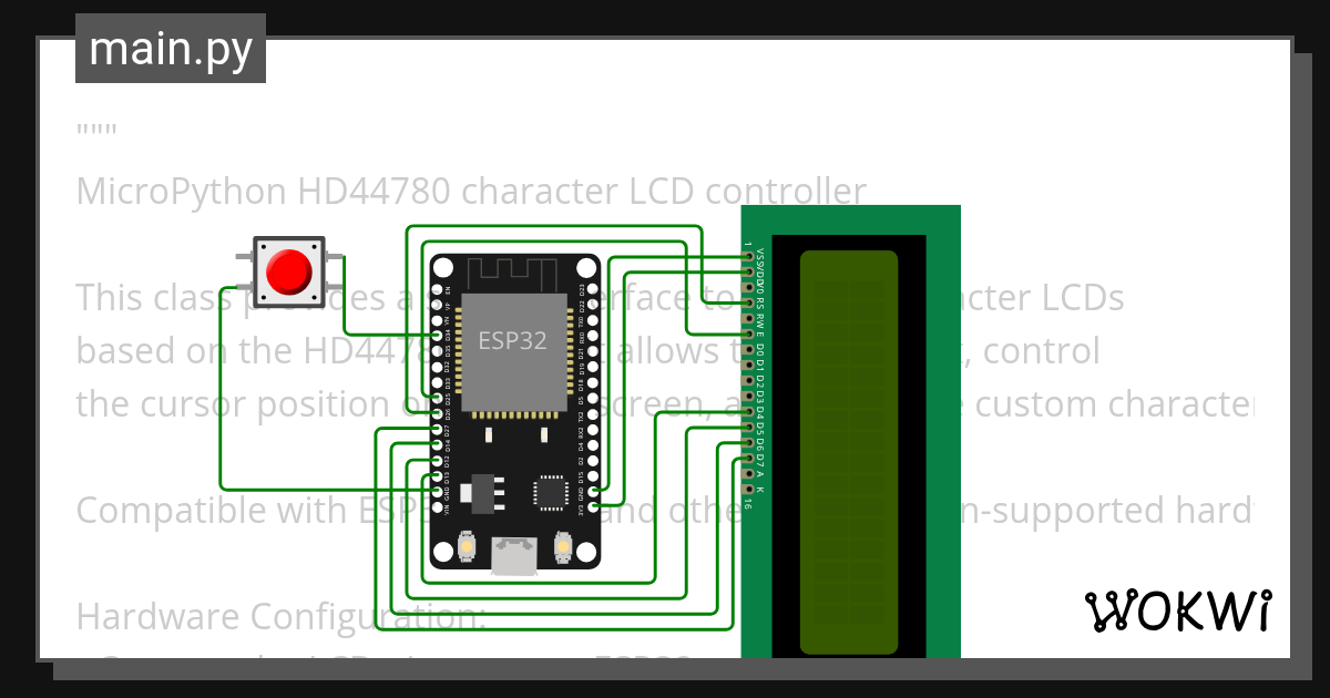 lcd ex 3 Copy - Wokwi ESP32, STM32, Arduino Simulator