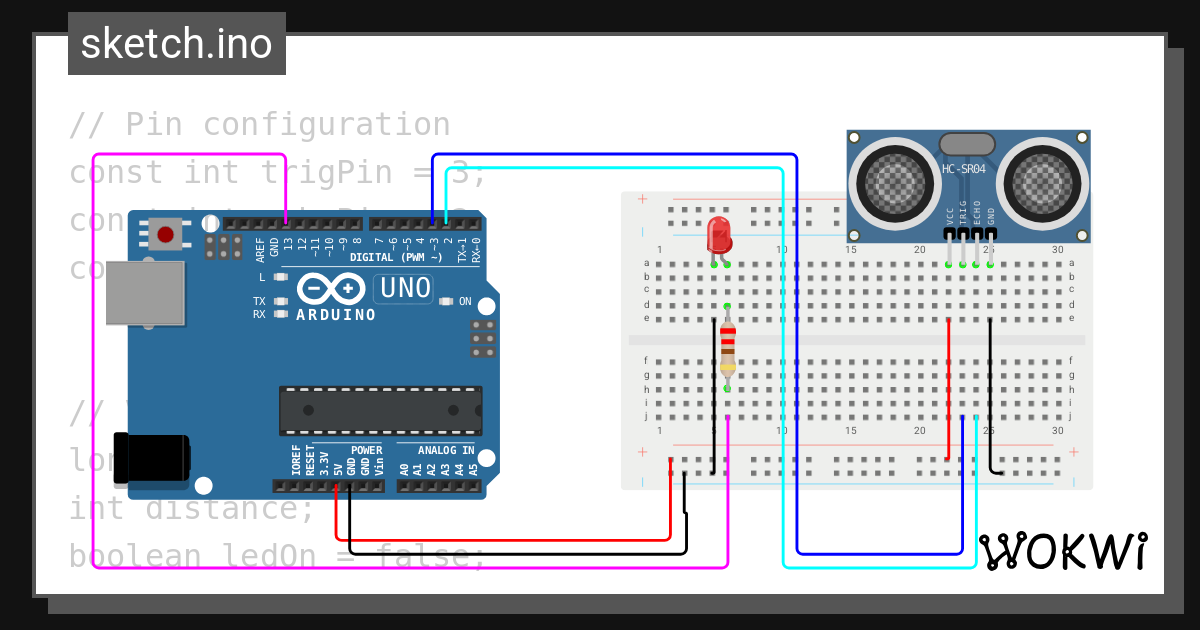 การต่อวงจรตรวจจับผู้บุกรุก Wokwi Esp32 Stm32 Arduino Simulator