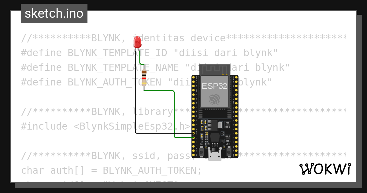 Led Wokwi Wokwi Esp32 Stm32 Arduino Simulator 5511