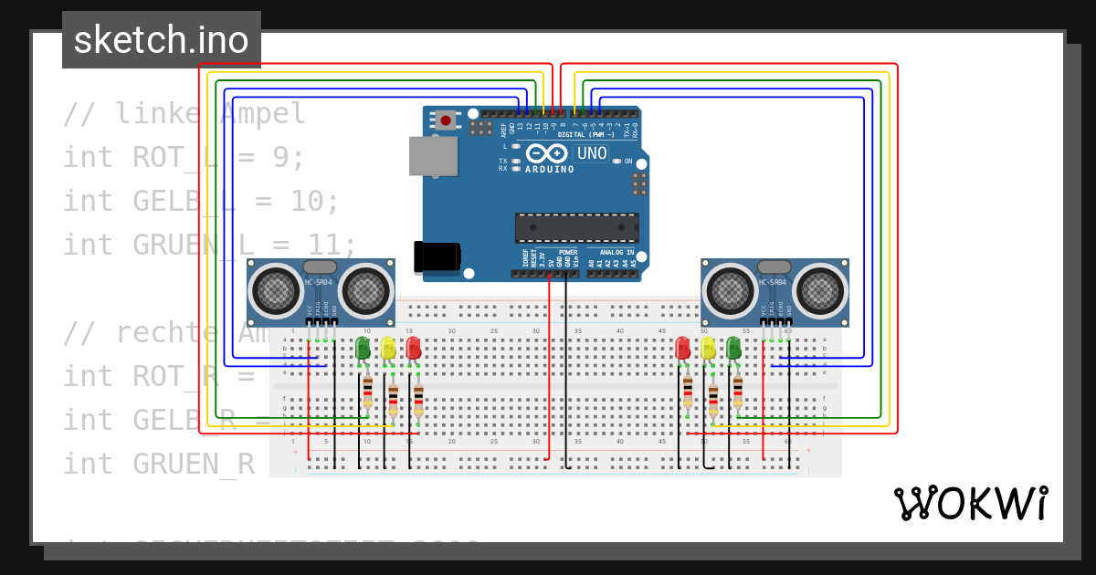 Baustelle Mit Sensor Wokwi Esp32 Stm32 Arduino Simulator 1982