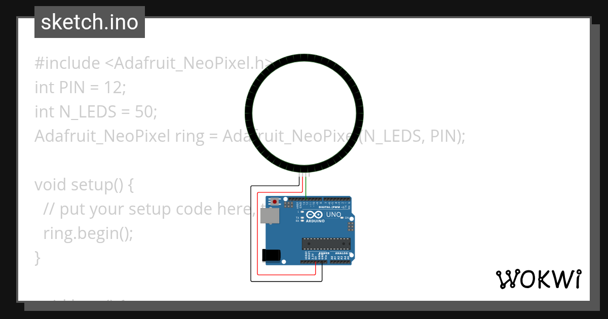 NeoPixel - Sandy Gradient - Project - Wokwi ESP32, STM32, Arduino Simulator