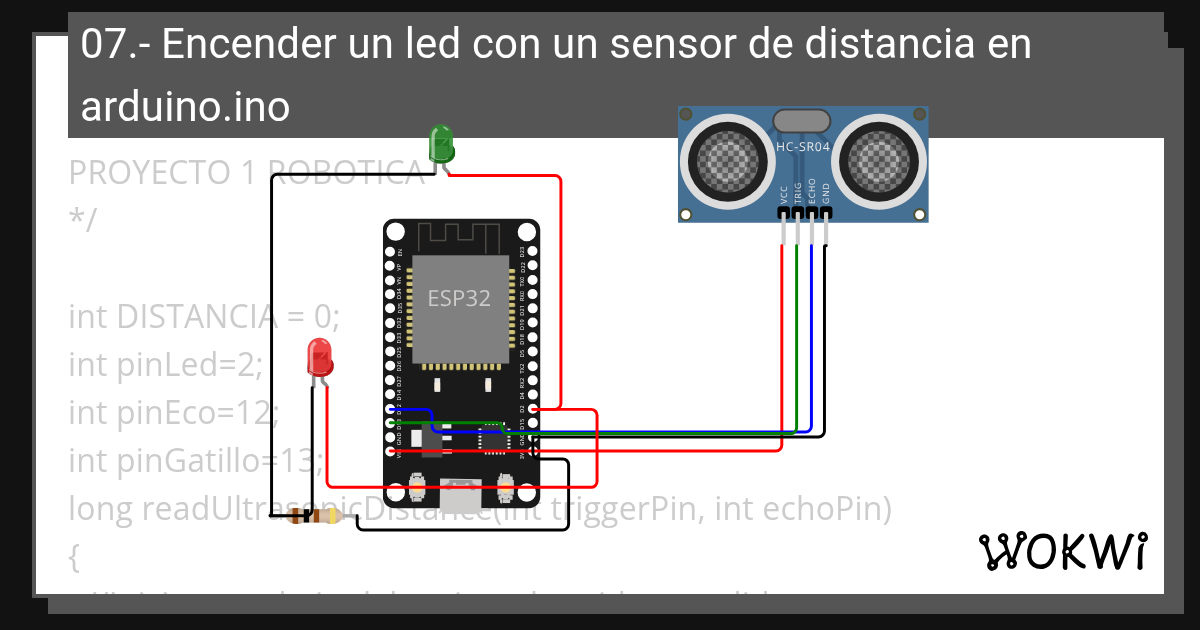 PROYECTO 1 DETECTOR DE DISTANCIA de Paula1 - Wokwi ESP32, STM32, Arduino Simulator
