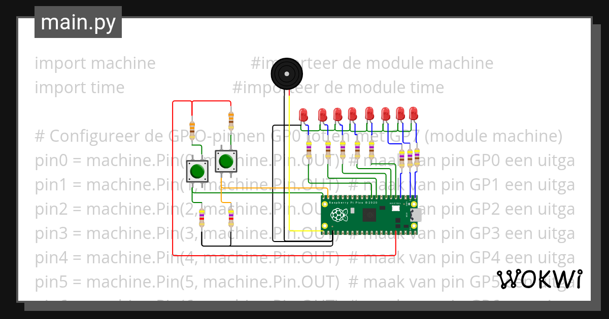 Looplicht_Drukknoppen_heenenweer Copy (2) - Wokwi ESP32, STM32, Arduino Simulator