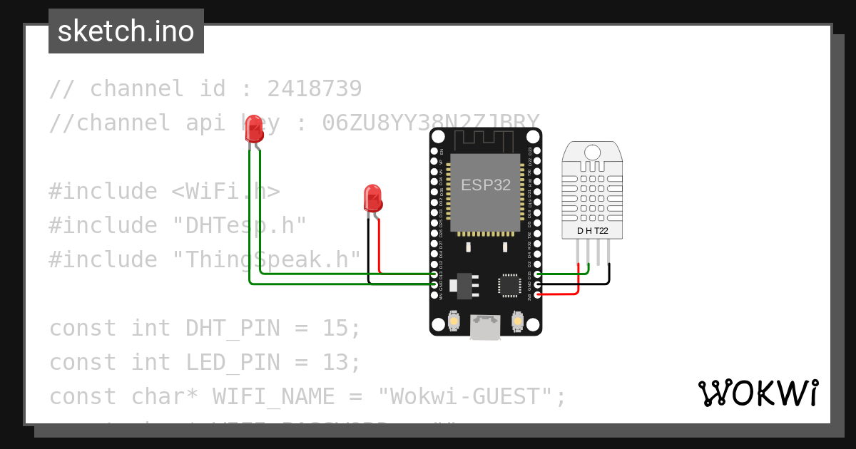 Esp32 Dht22 Thingspeak Copy 2 Wokwi Esp32 Stm32 Arduino Simulator 1065