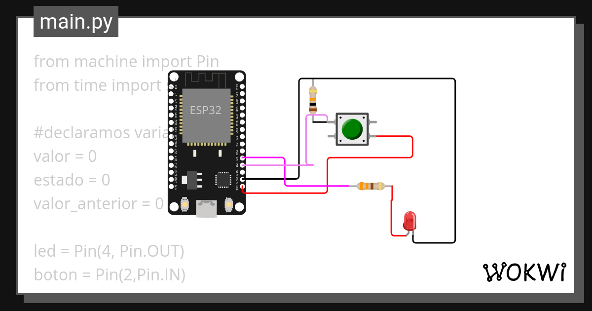 Micropython Blink Esp32 Copy Wokwi Esp32 Stm32 Arduino Simulator
