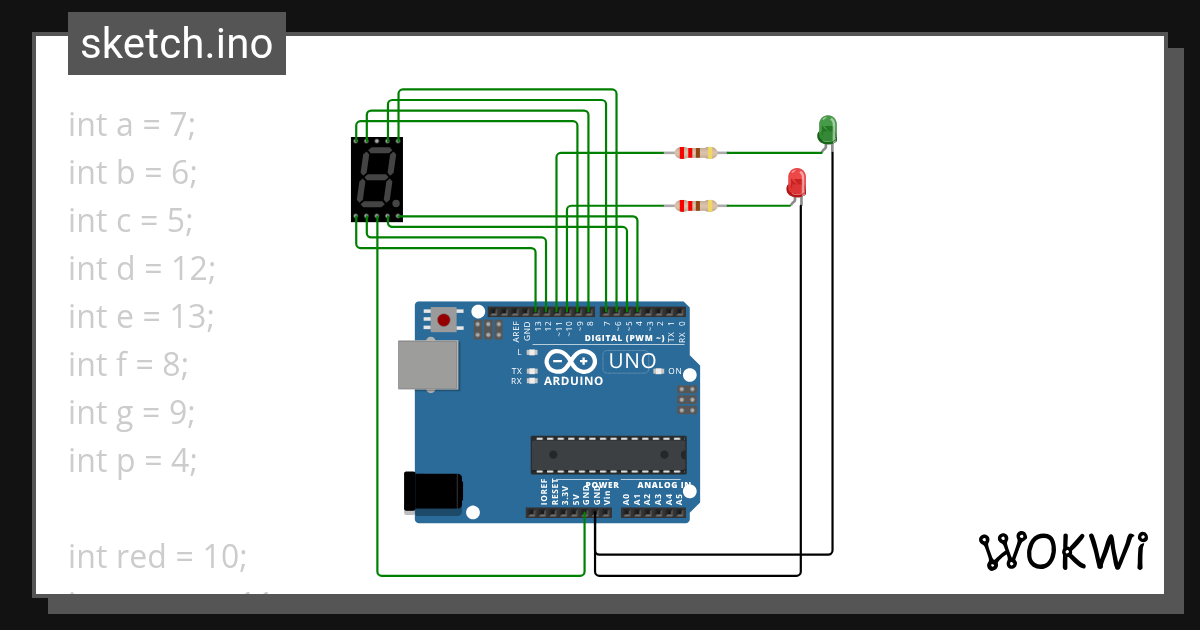 Test1倒计时呼吸交通灯 Wokwi Esp32 Stm32 Arduino Simulator