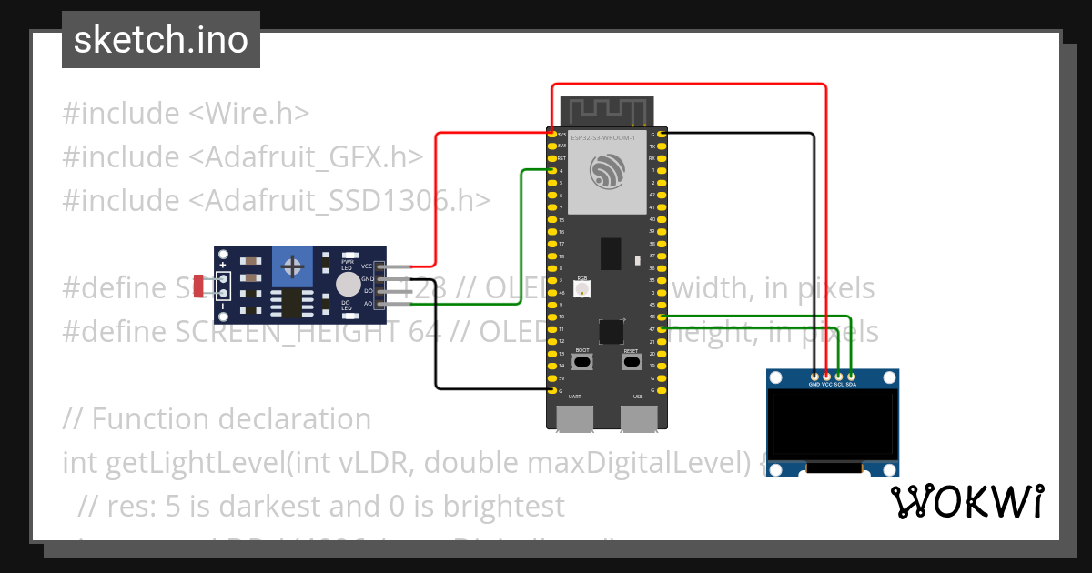 LDR - Wokwi ESP32, STM32, Arduino Simulator