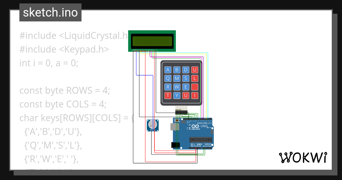 Lcd Keypad Alphabets Wokwi Esp32 Stm32 Arduino Simulator 2058