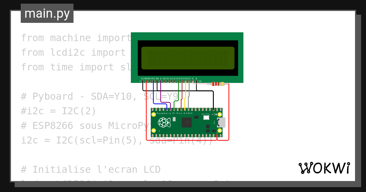 Pico Display Test Wokwi Esp32 Stm32 Arduino Simulator 5528