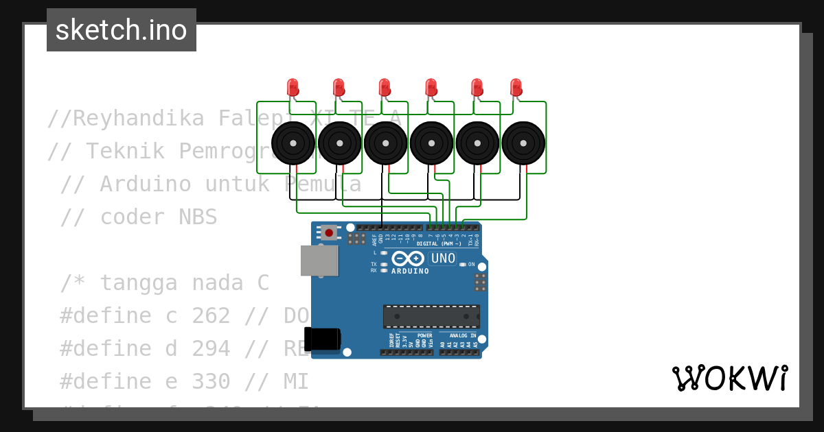 Nada Suara Horn Wokwi Esp32 Stm32 Arduino Simulator