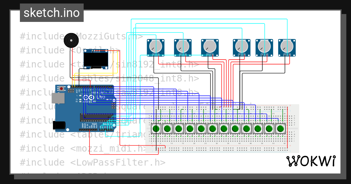 Mini Synth Wokwi Esp32 Stm32 Arduino Simulator 4699