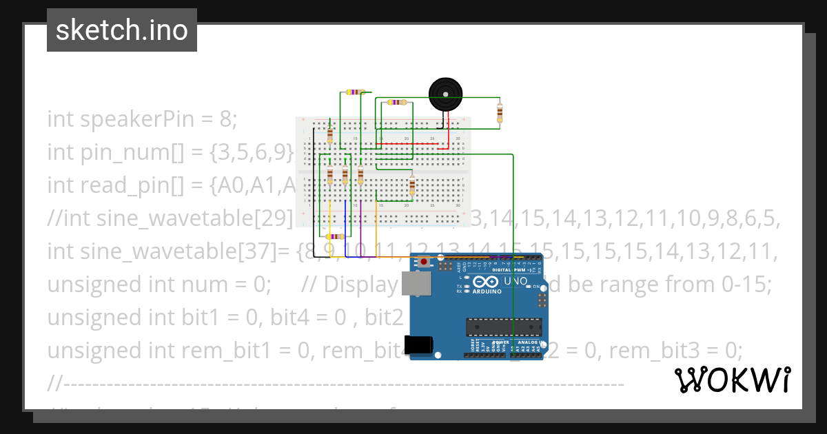 R2R Ladder Tone Challenge Copy (2) - Wokwi ESP32, STM32, Arduino Simulator
