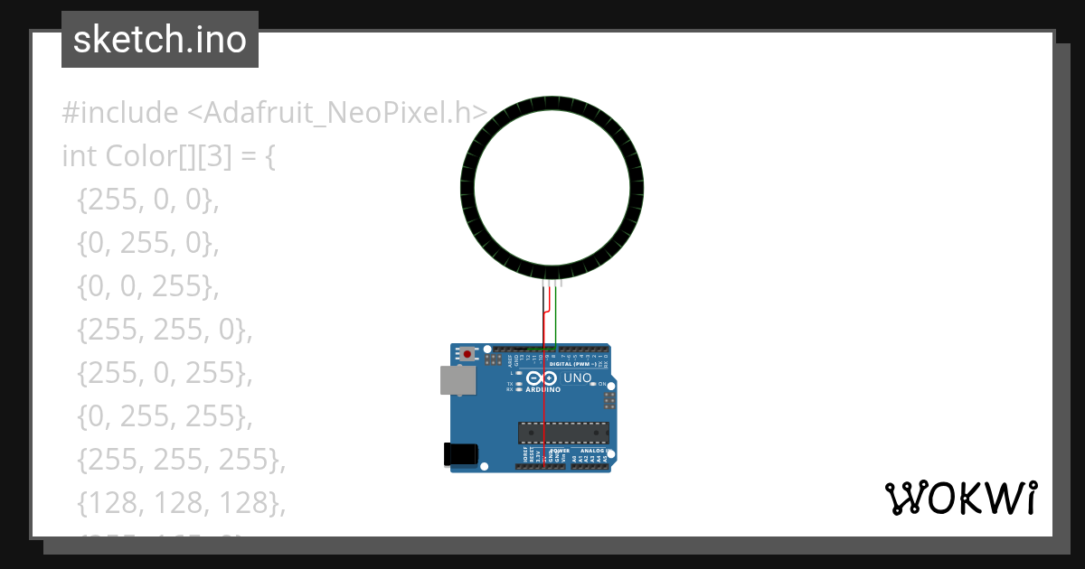 neo led - Wokwi ESP32, STM32, Arduino Simulator