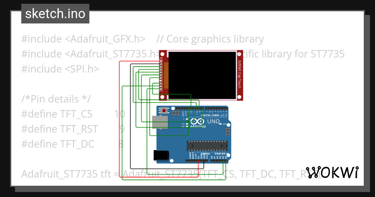 Tft Wokwi Esp32 Stm32 Arduino Simulator