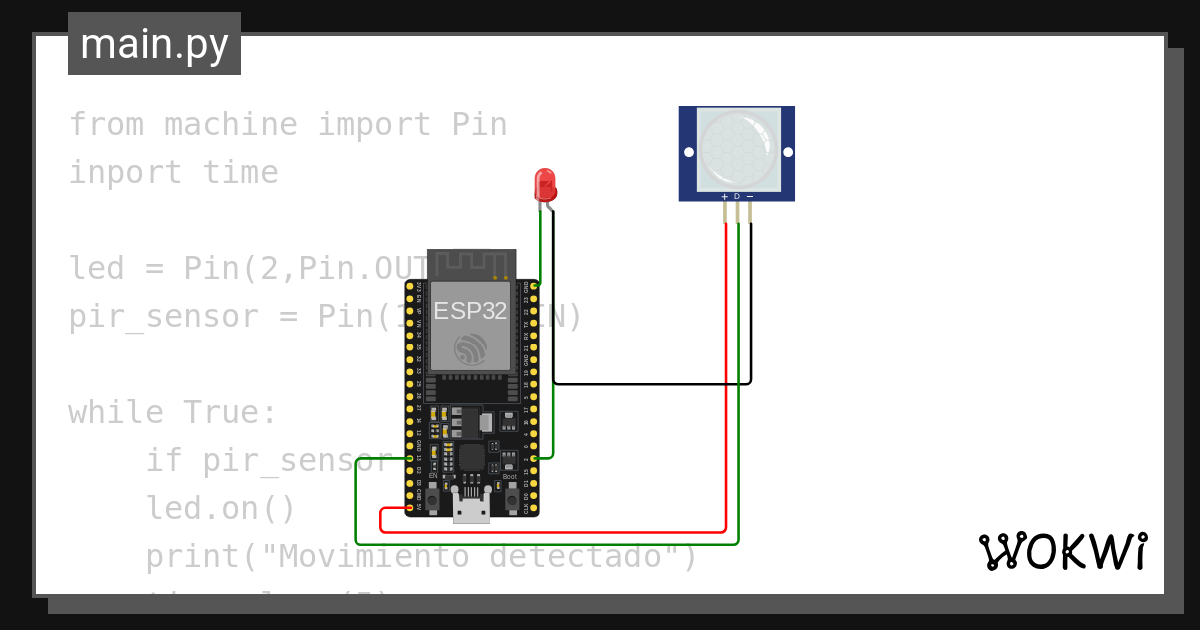 Sensor Pir Wokwi Esp32 Stm32 Arduino Simulator 9381