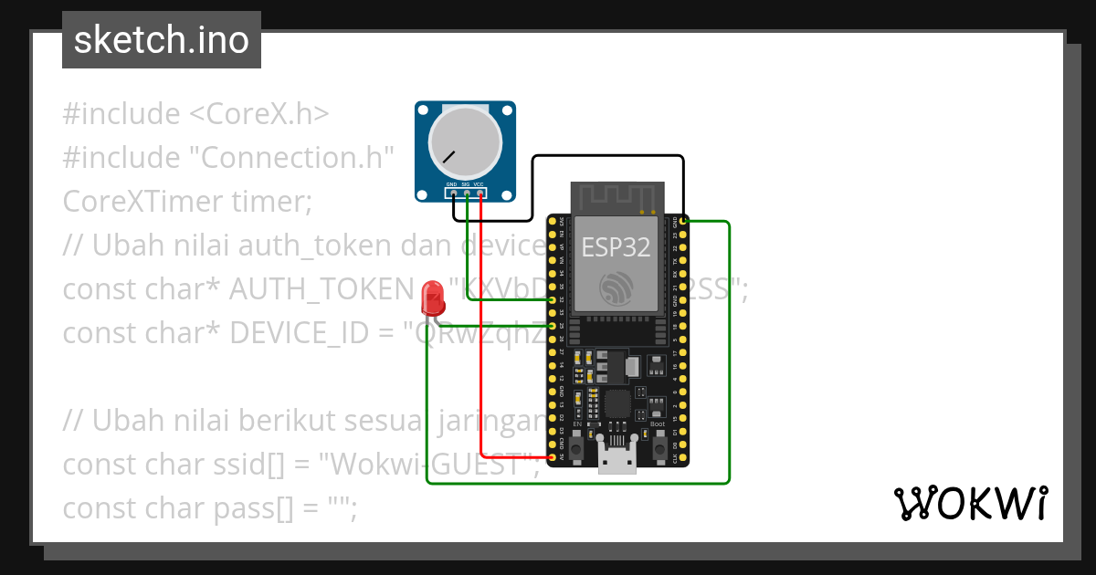 corex - Wokwi ESP32, STM32, Arduino Simulator
