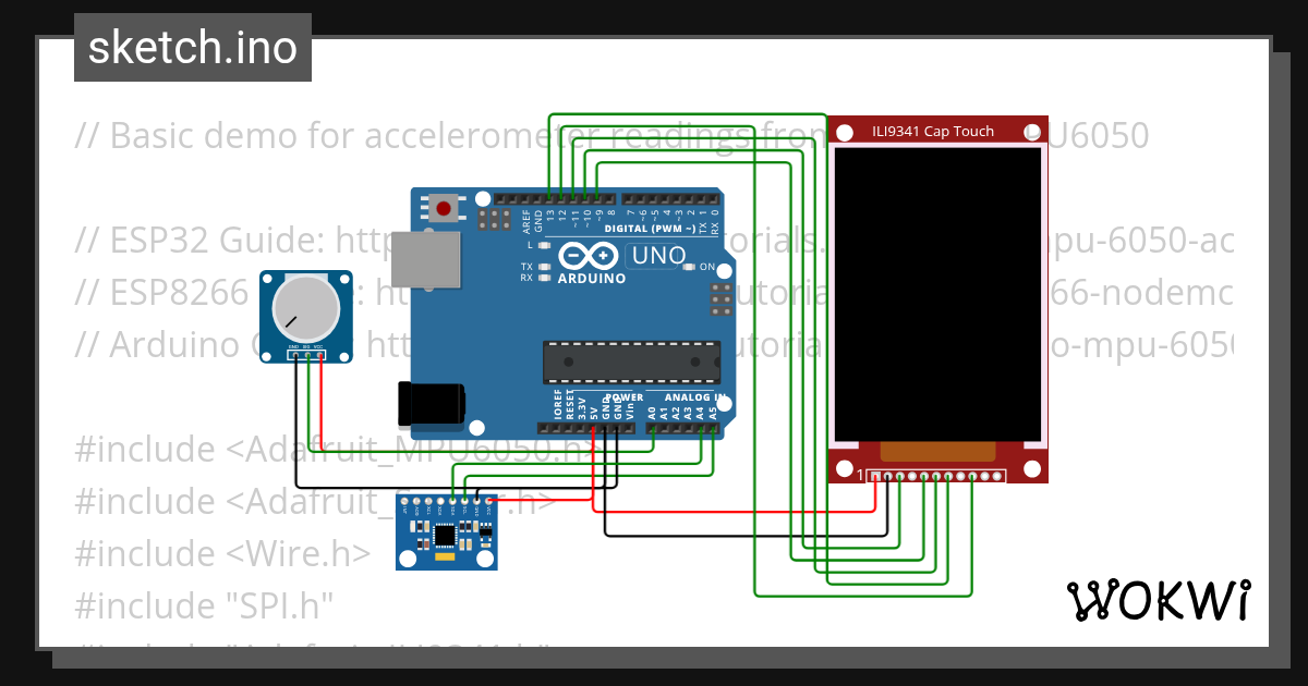 TA Piston + LCD Touchscreen - Wokwi ESP32, STM32, Arduino Simulator