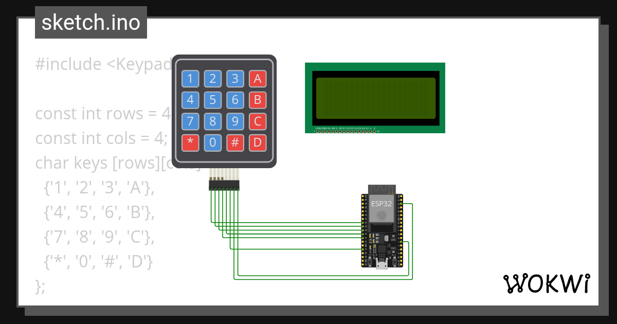 esp32-keypad - Wokwi ESP32, STM32, Arduino Simulator