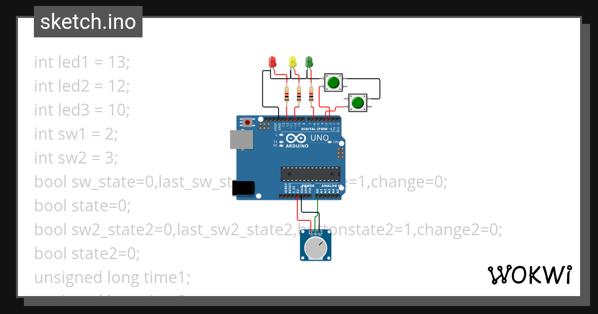 LAb4 Arduino - Wokwi ESP32, STM32, Arduino Simulator