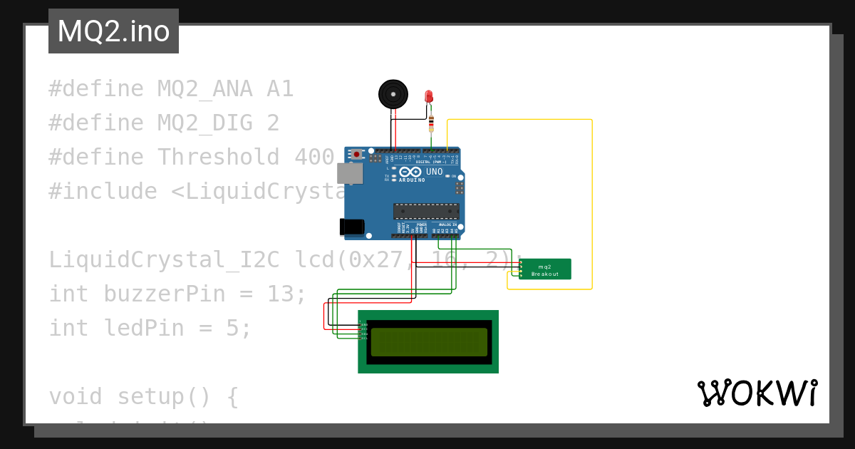 Mq2 Gas Sensor Raffy Dafa Wokwi Esp32 Stm32 Arduino Simulator