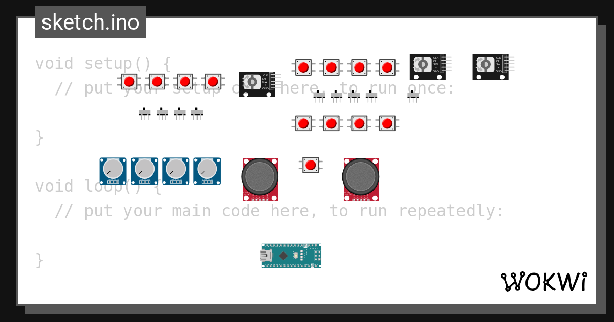 Buttonbox Wokwi Esp32 Stm32 Arduino Simulator 9143