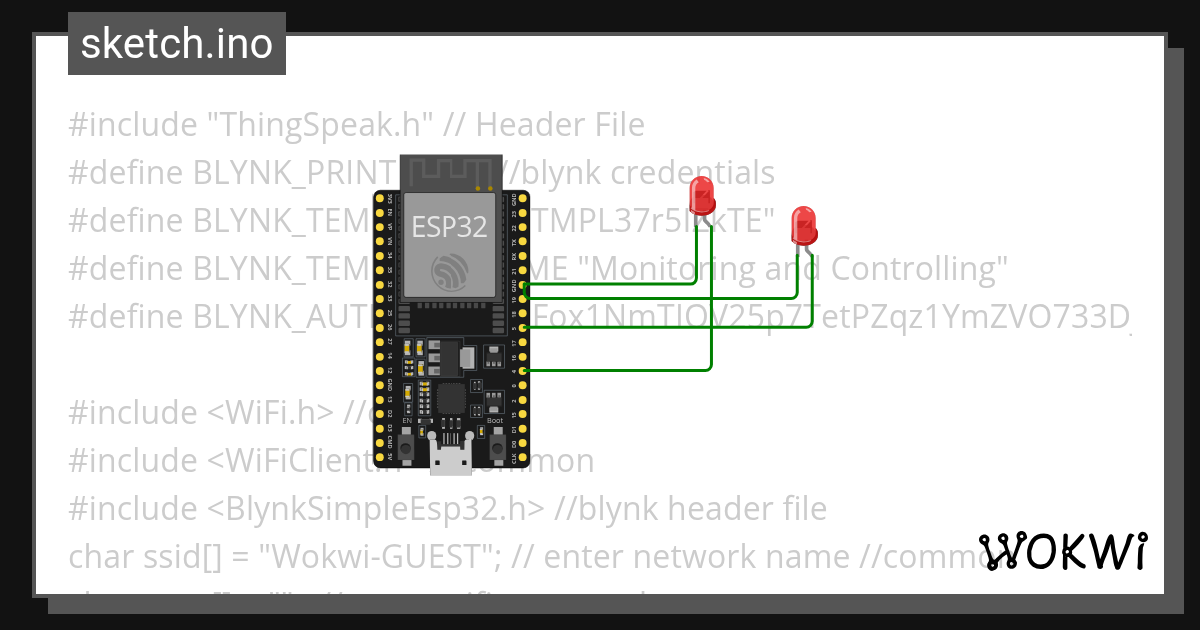 Wokwi - Online ESP32, STM32, Arduino Simulator